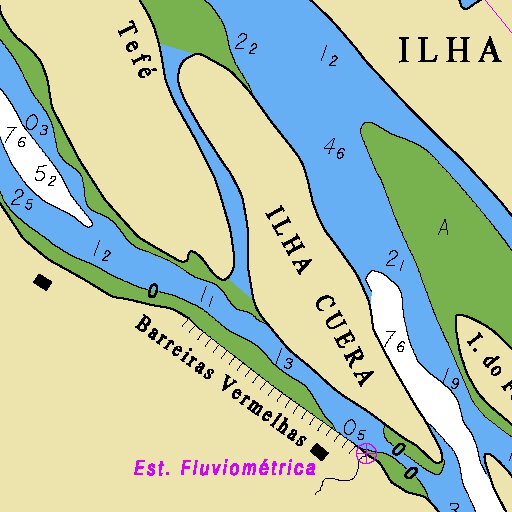 TEFÉ - SANTO ANTÔNIO DE IÇA (HS-C1) Map by Centro de Hidrografia da ...
