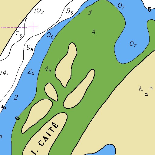 TEFÉ - SANTO ANTÔNIO DE IÇA (HS-C12) Map by Centro de Hidrografia da ...