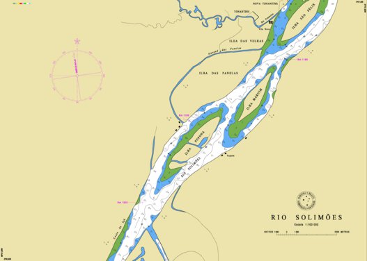 TEFÉ - SANTO ANTÔNIO DE IÇA (HS-C15) Map by Centro de Hidrografia da ...