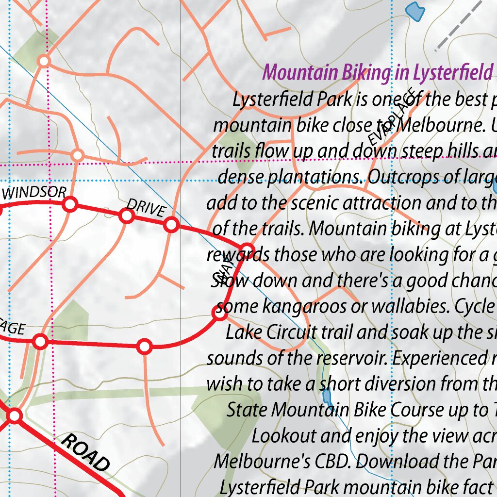 Lysterfield Hills - Dandenong Ranges Map by Meridian Maps | Avenza Maps