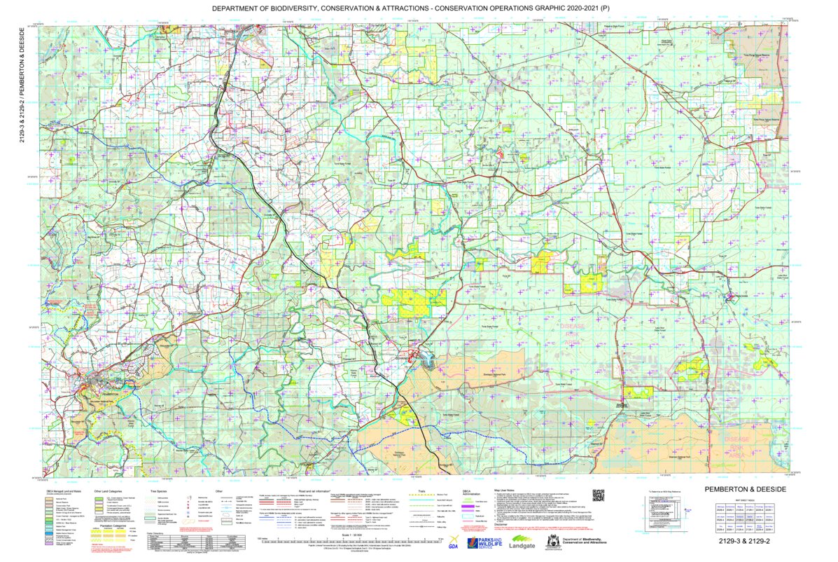 COG Series Map 2129-23: Pemberton and Deeside by Western Australia ...