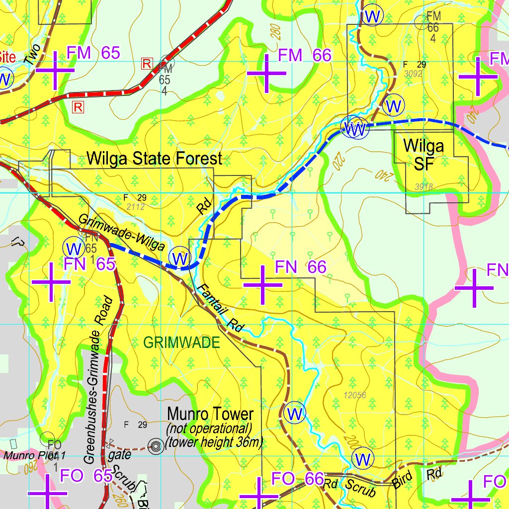 COG Series Map 2130-14: Wilga and Evans by Western Australia Department ...