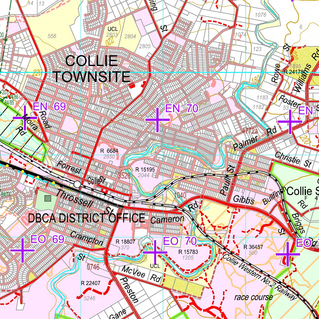 COG Series Map 2131-23: Collie and Muja by Western Australia Department ...