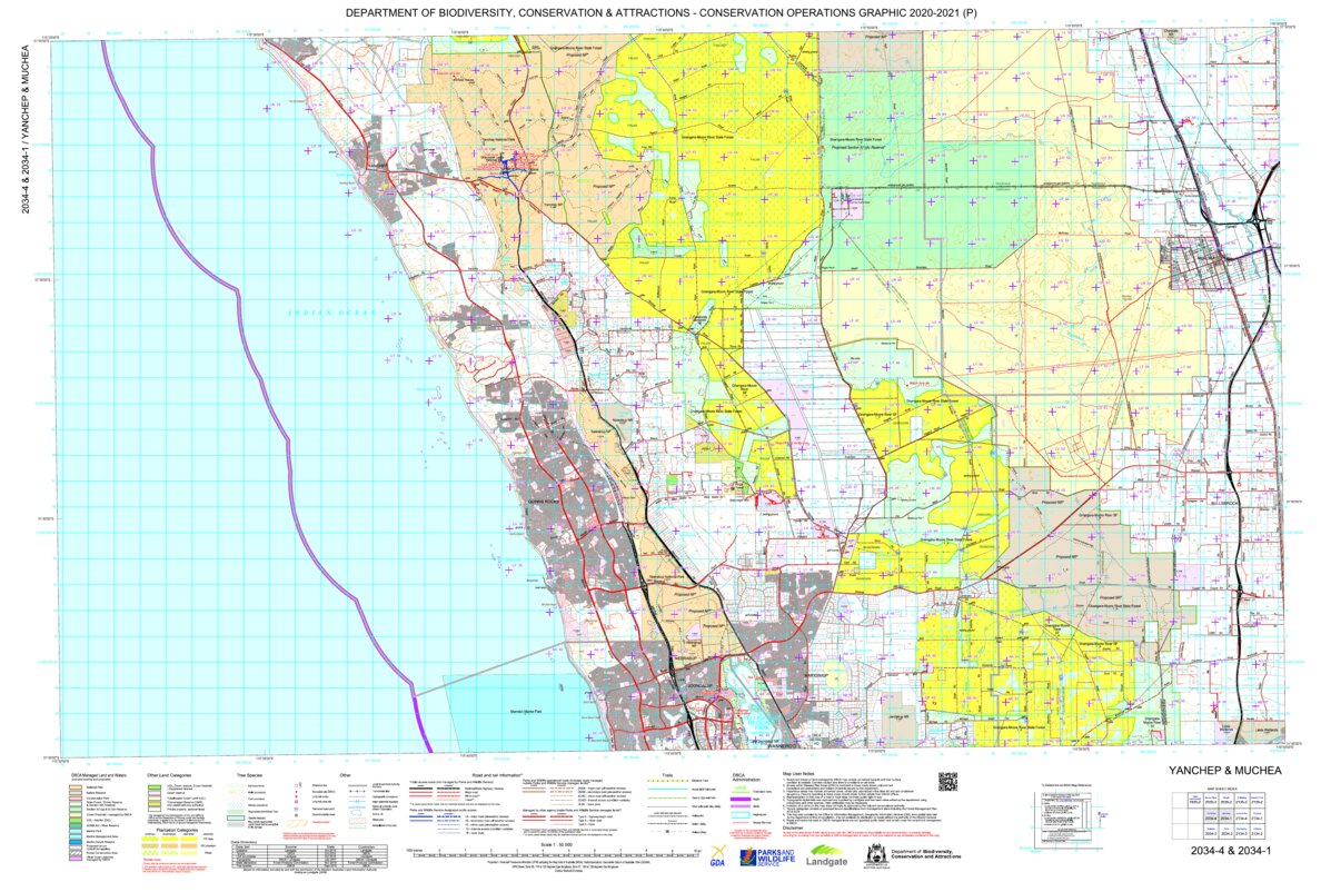 COG Series Map 2034-14: Yanchep and Muchea by Western Australia ...