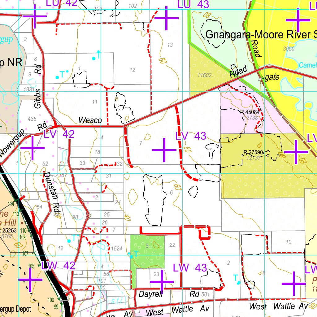 COG Series Map 2034-14: Yanchep and Muchea by Western Australia ...