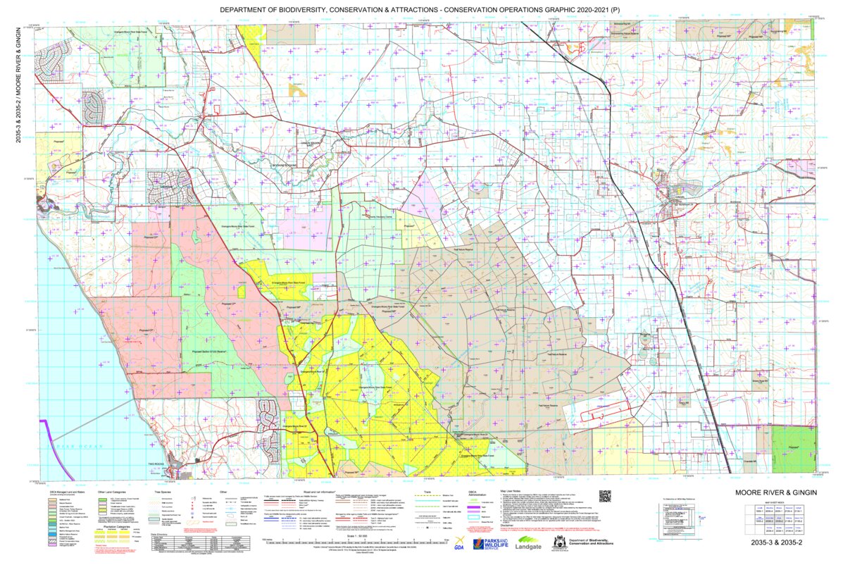 COG Series Map 2035-23: Moore River and Gingin by Western Australia ...