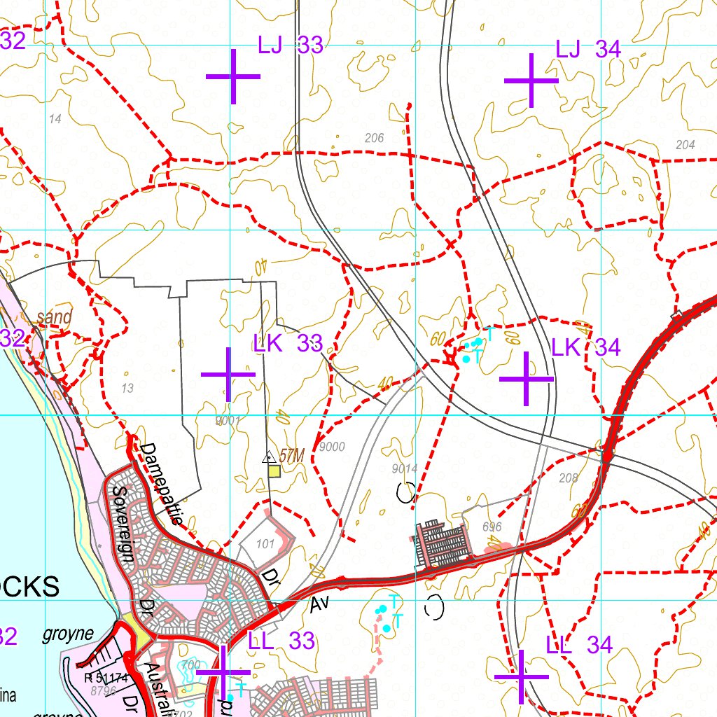COG Series Map 2035-23: Moore River and Gingin by Western Australia ...