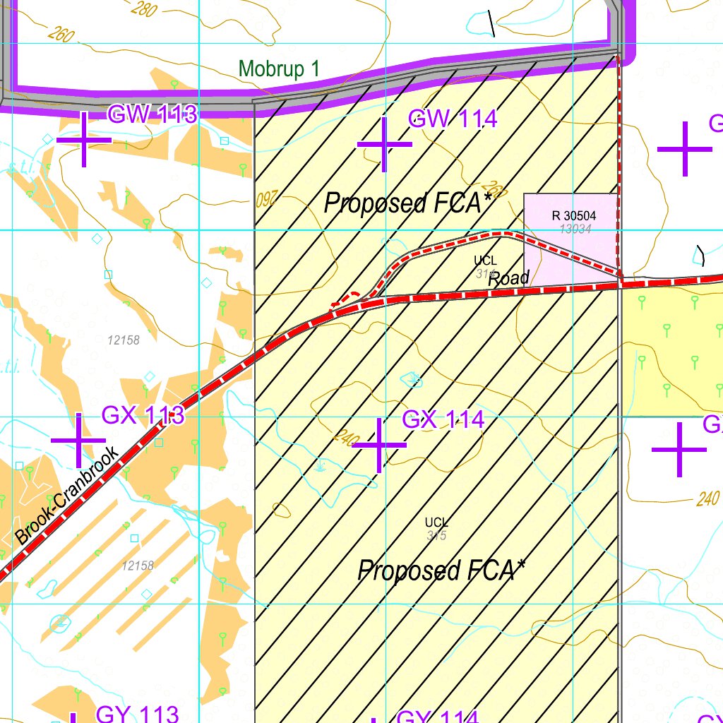 COG Series Map 2229-14: Tonebridge and Lake Clabburn by Western ...