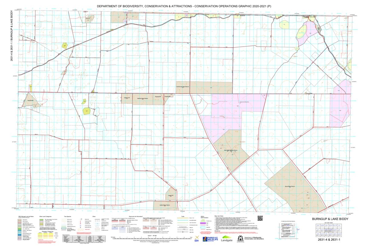 COG Series Map 2631-14: Burngup and Lake Biddy by Western Australia ...