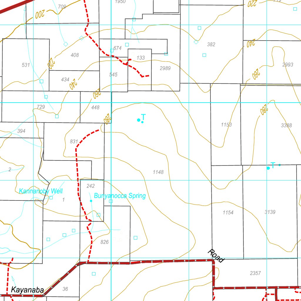 COG Series Map 2036-14: Dandaragan and Lake Dalaroo by Western ...