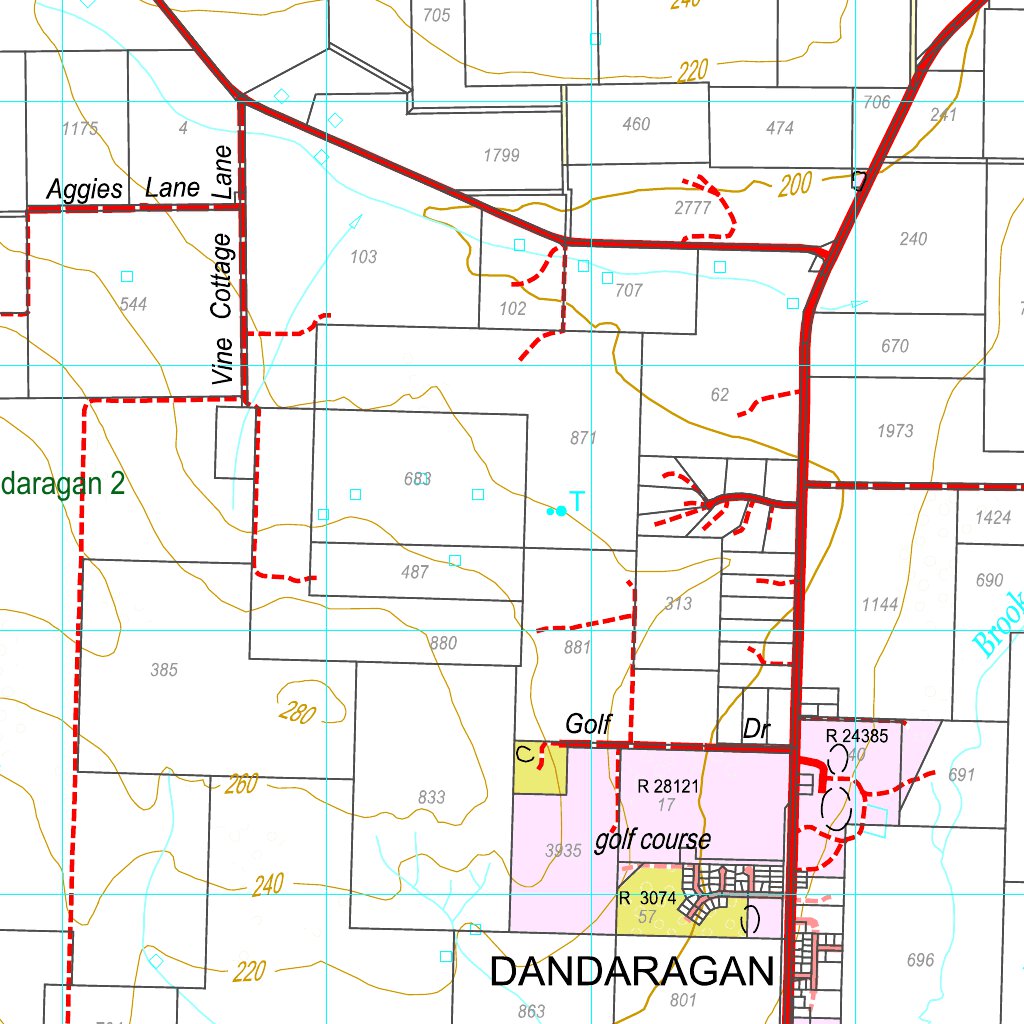 COG Series Map 2036-14: Dandaragan and Lake Dalaroo by Western ...