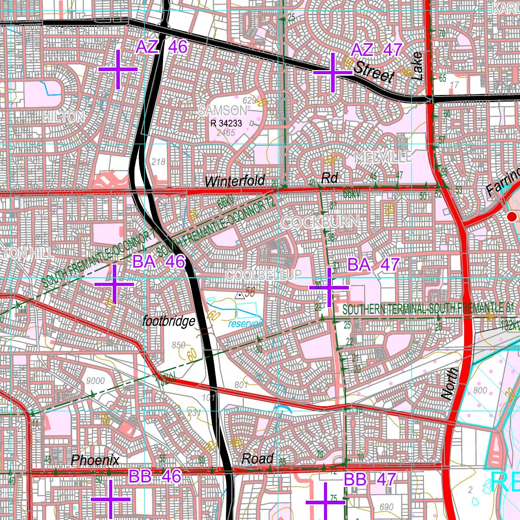 COG Series Map 2033-14: Garden Island and Fremantle by Western ...
