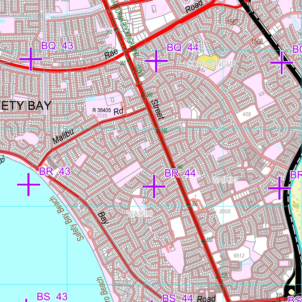 COG Series Map 2033-23: Rockingham and Wellard by Western Australia ...