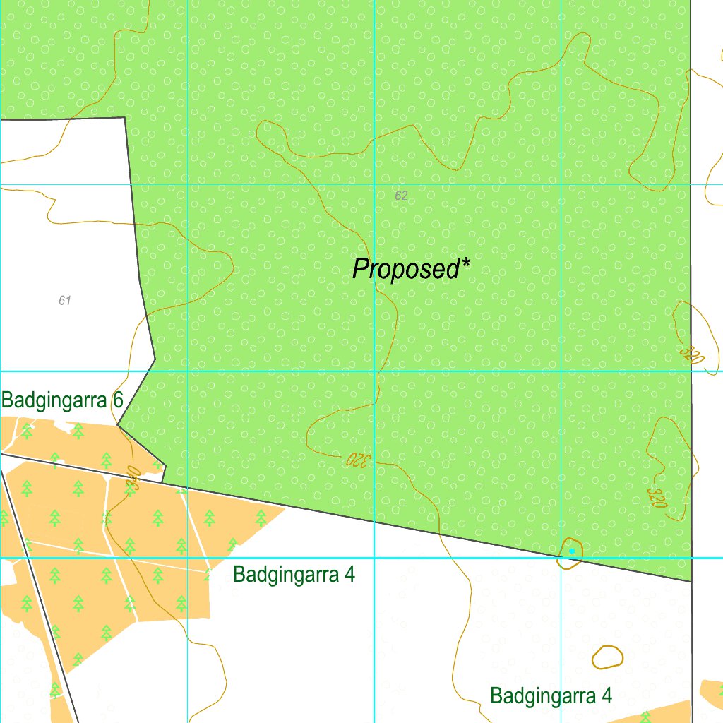 COG Series Map 2037-23: Badgingarra and Tanche by Western Australia ...