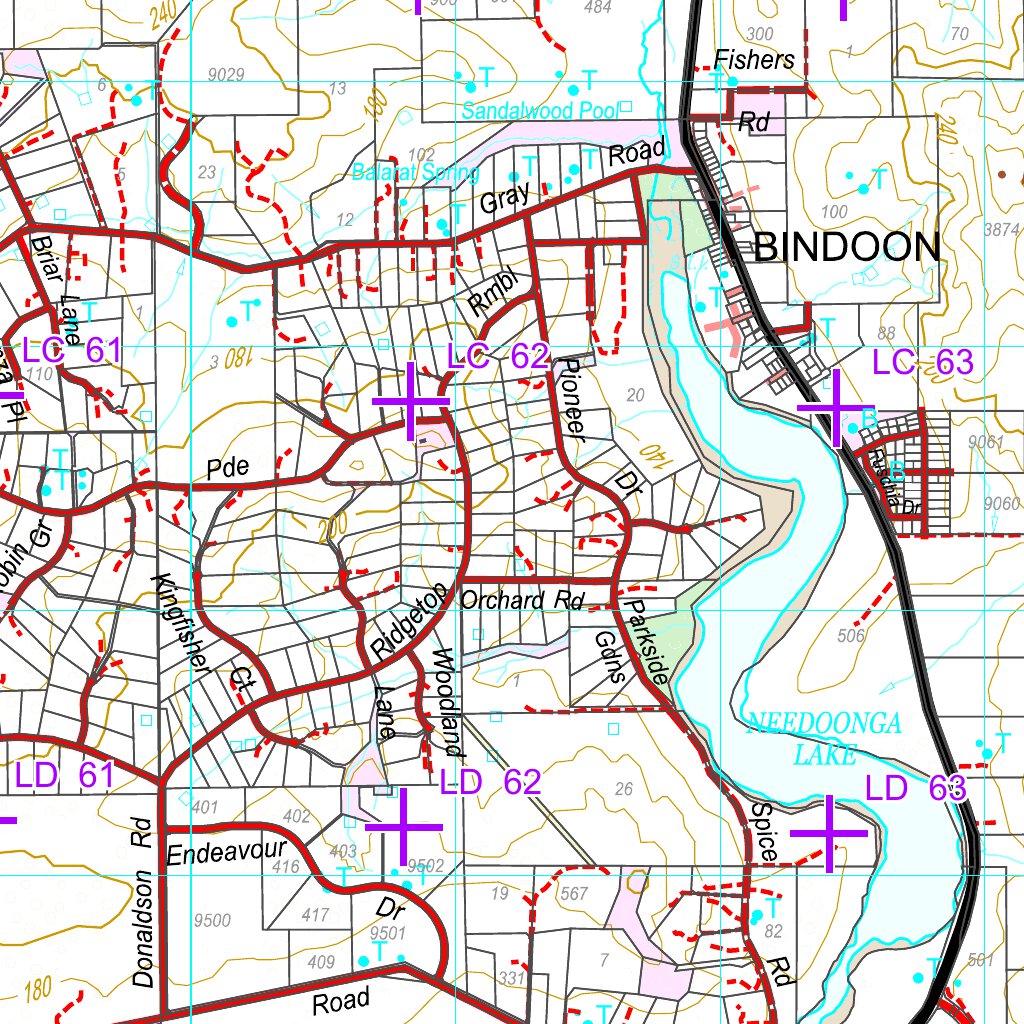 COG Series Map 2135-23: Chittering and Dewars Pool by Western Australia ...