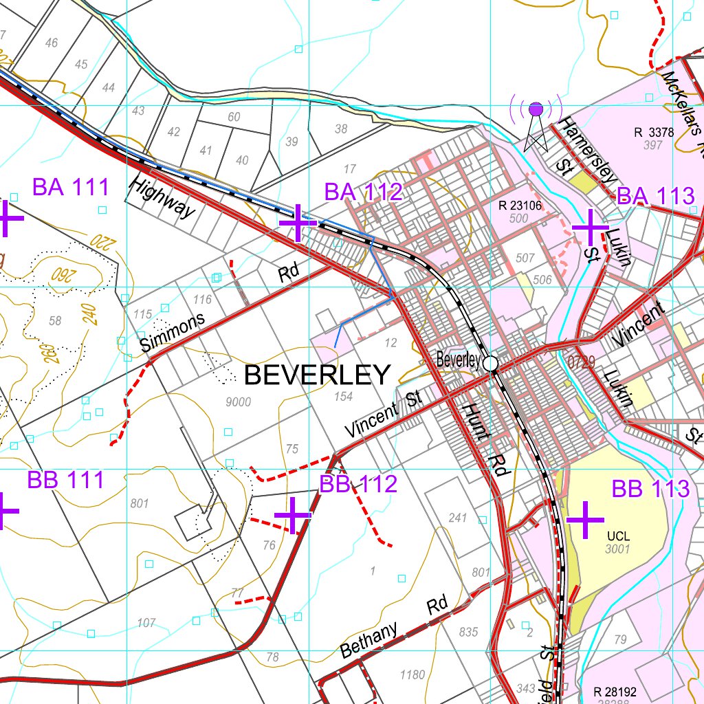 COG Series Map 2233-14: Coolaring and Beverley by Western Australia ...
