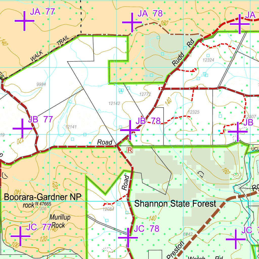 COG Series Map 2128-14: Northcliffe and Shannon by Western Australia ...
