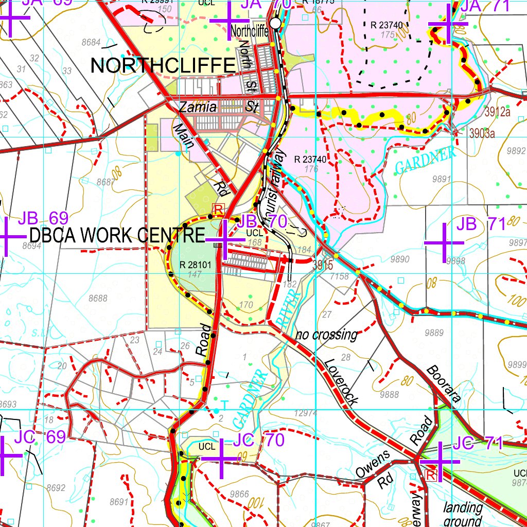 COG Series Map 2128-14: Northcliffe and Shannon by Western Australia ...