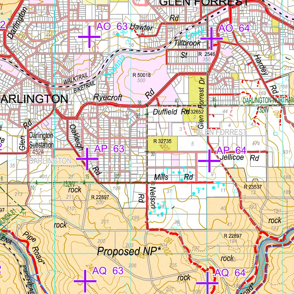 COG Series Map 2134-23: Mundaring and Chidlow by Western Australia ...