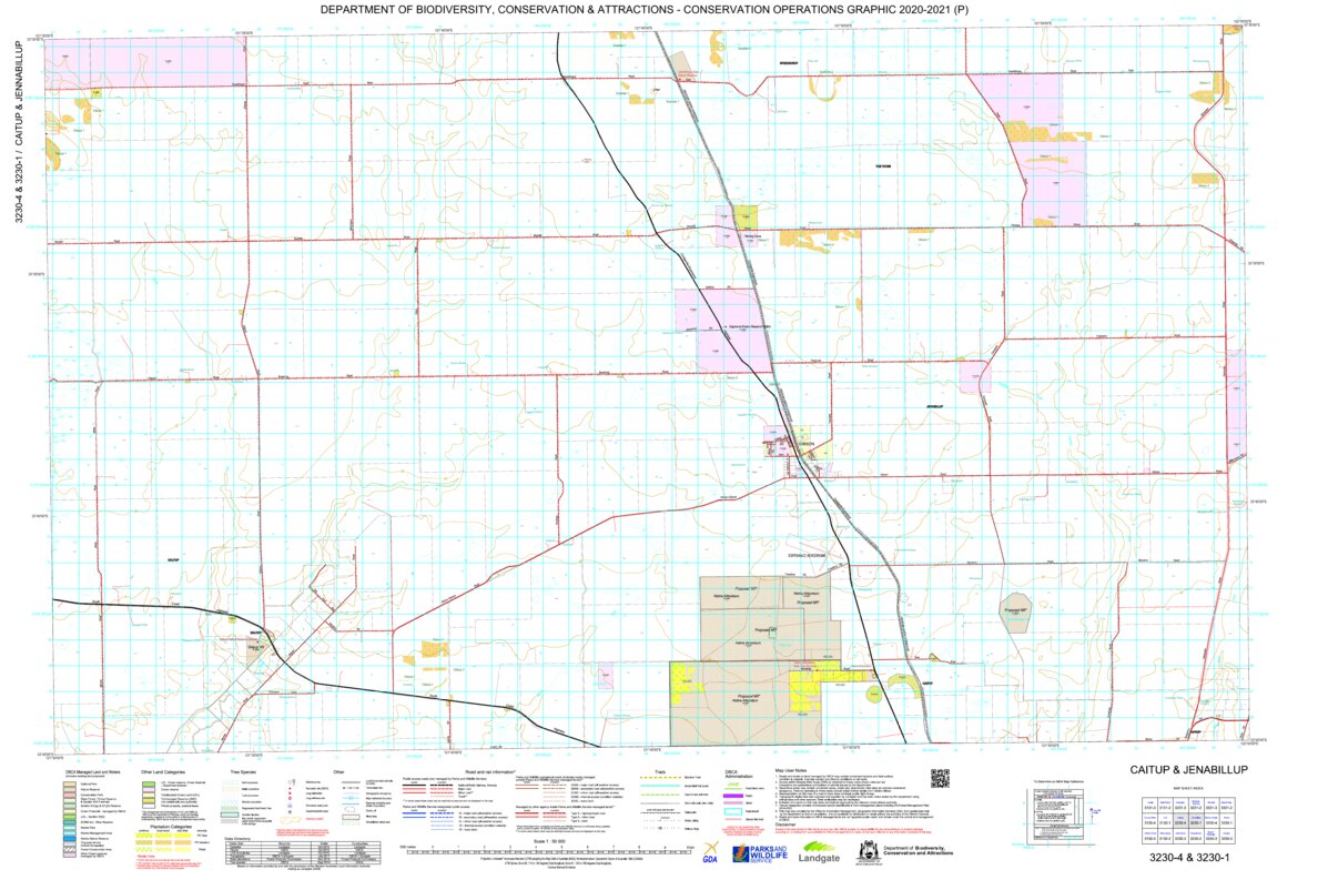 COG Series Map 3230-14: Caitup and Jenabillup by Western Australia ...