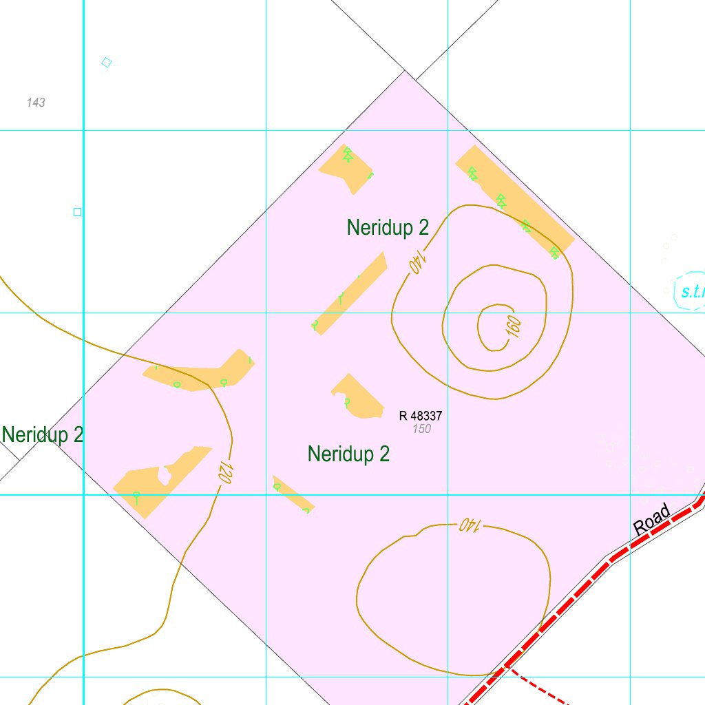 COG Series Map 3330-14: Bandy Creek and Henry by Western Australia ...