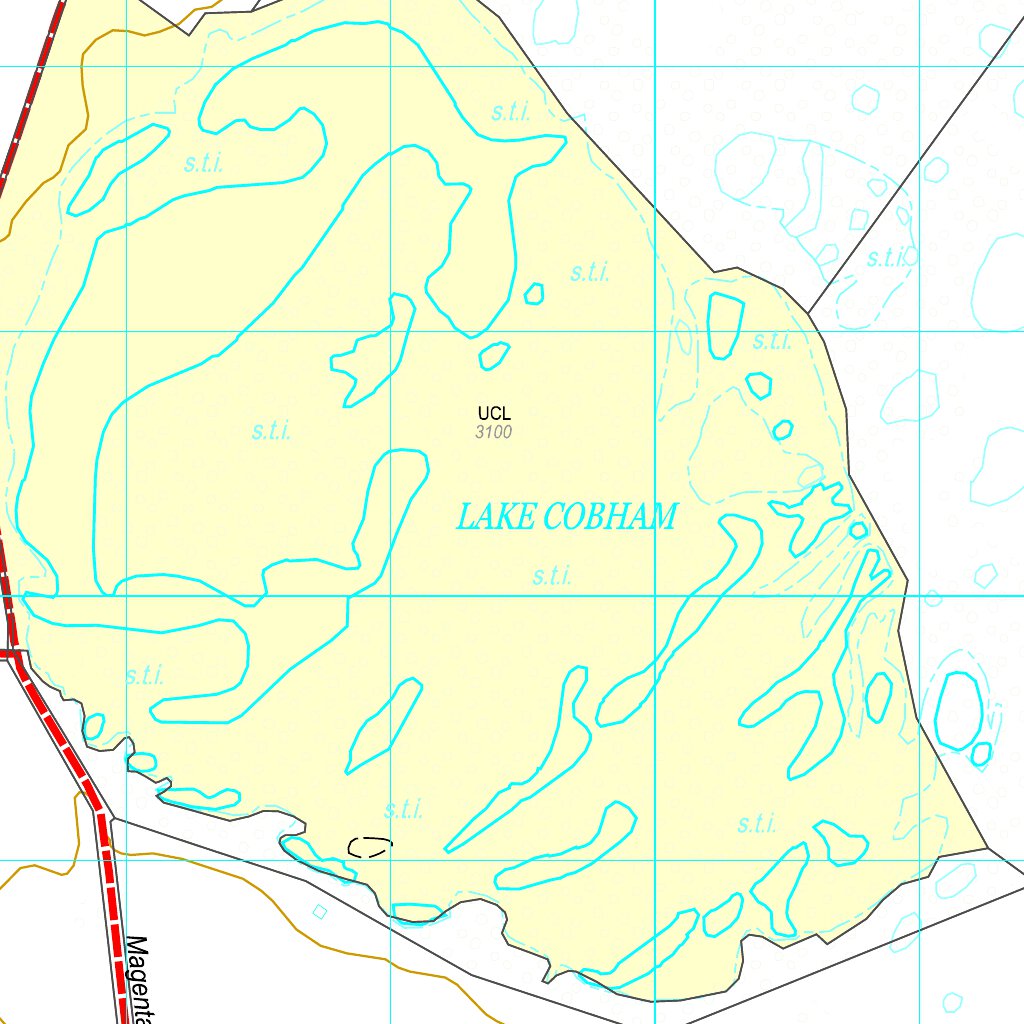 COG Series Map 2731-23: Magenta and Lake Cobham by Western Australia ...
