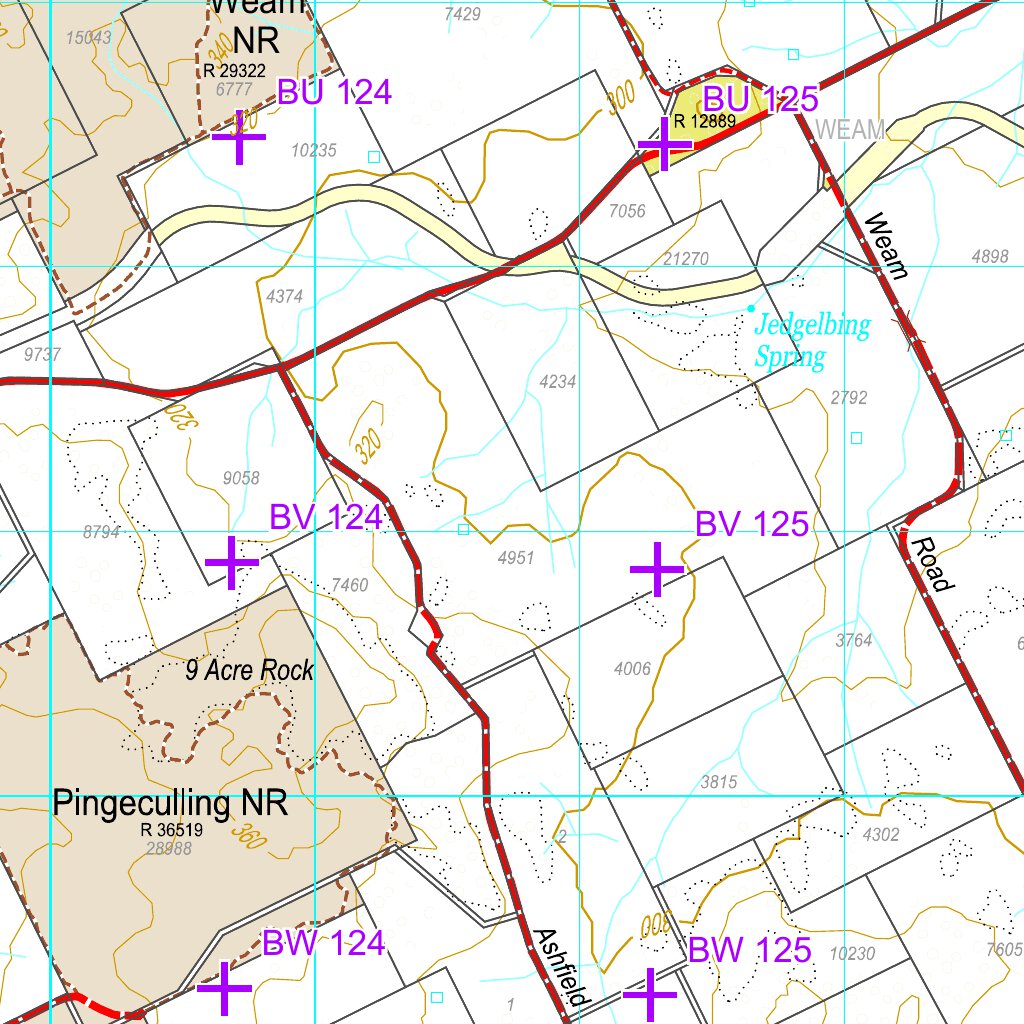 COG Series Map 2333-23: Brookton and Mears by Western Australia ...