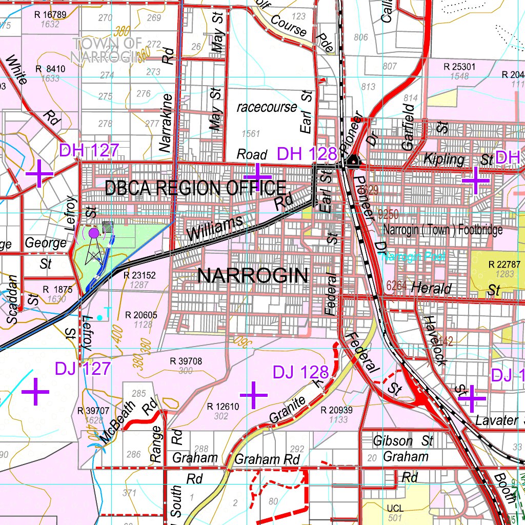 COG Series Map 2332-23: Narrogin and Yilliminning by Western Australia ...