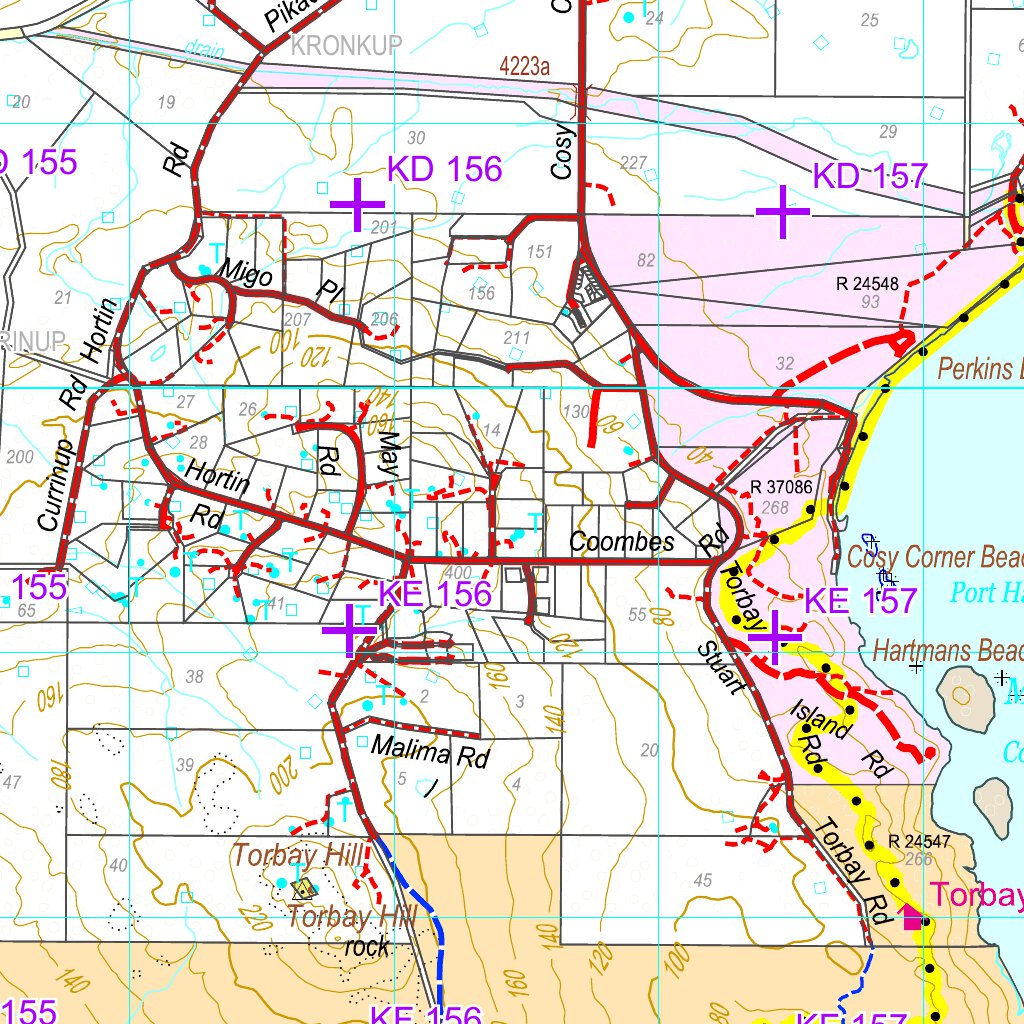 COG Series Map 2427-14: Torbay and Albany by Western Australia ...