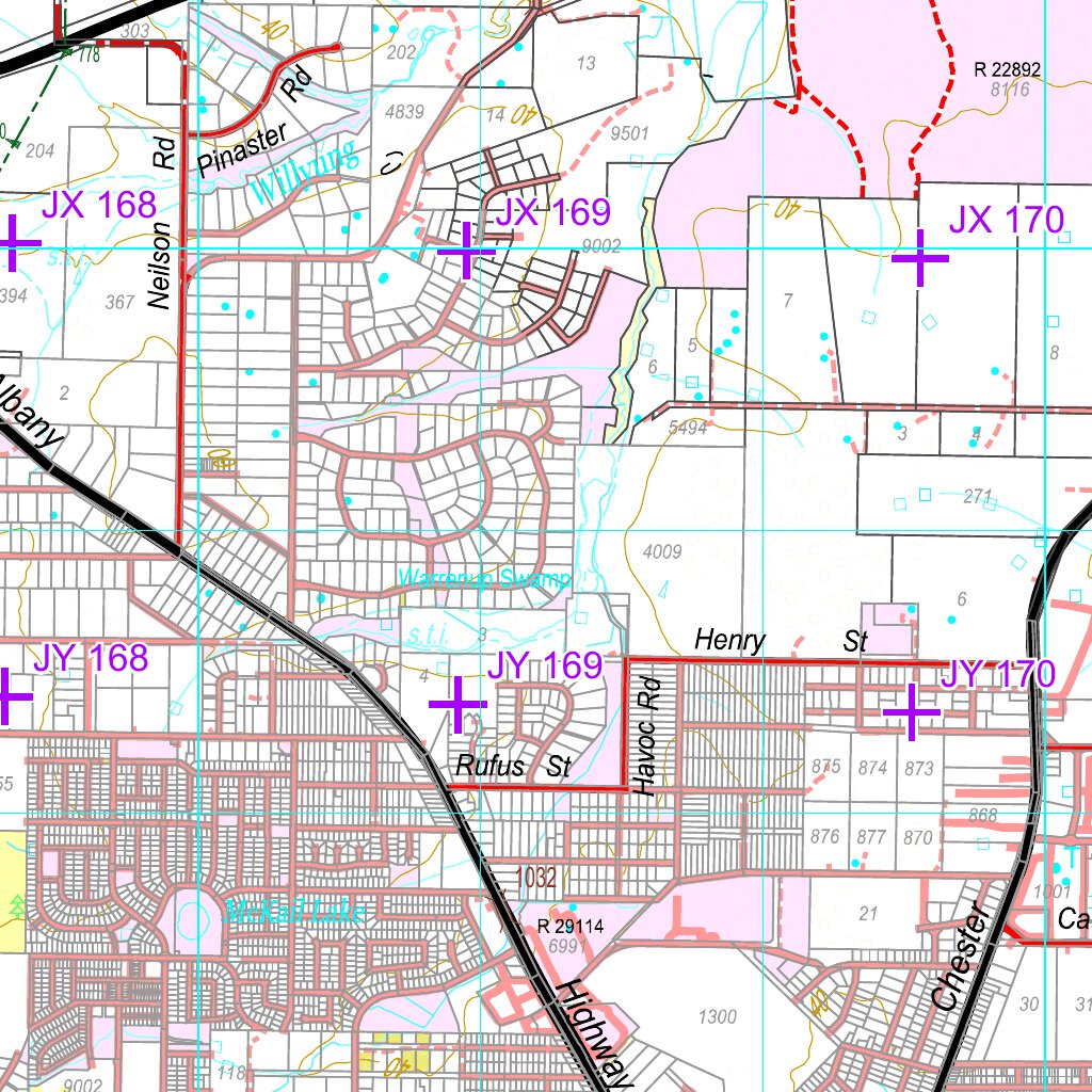 COG Series Map 2428-23: Redmond and Oyster Harbour by Western Australia ...