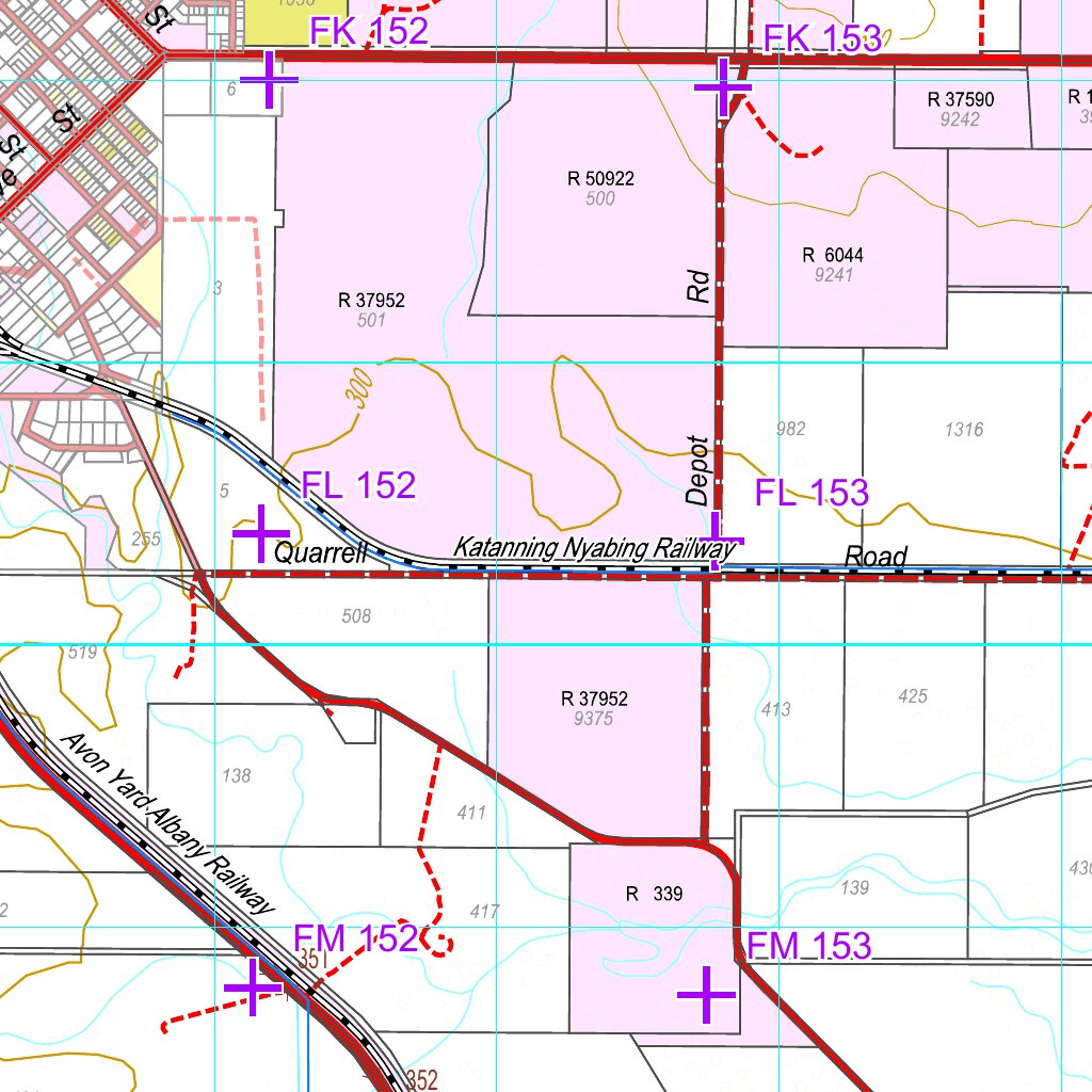 COG Series Map 2430-14: Katanning and Coyrecup by Western Australia ...
