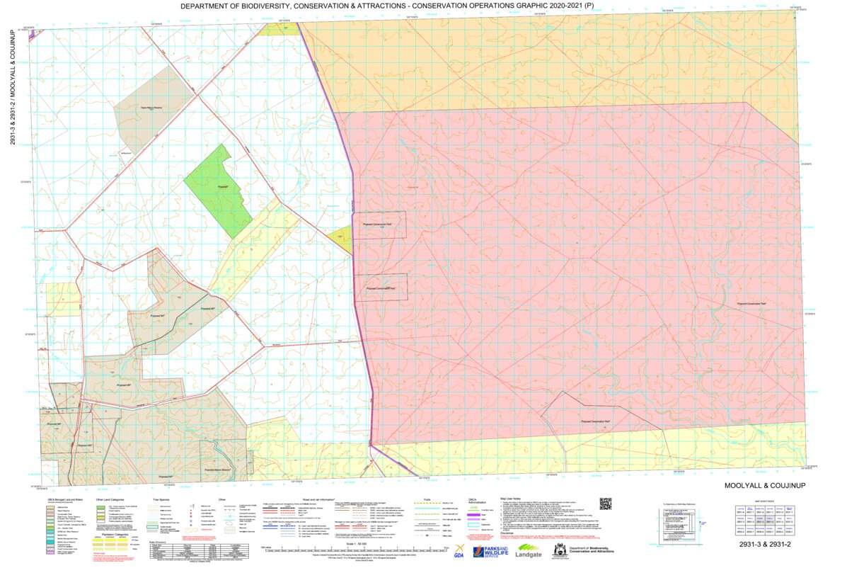 COG Series Map 2931-23: Moolyall and Coujinup by Western Australia ...