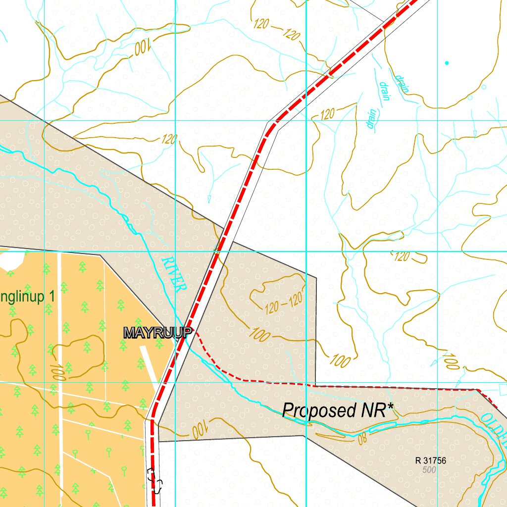 COG Series Map 3030-14: Oldfield and Munglinup by Western Australia ...