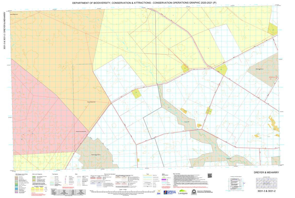 COG Series Map 3031-23: Dreyer and Meharry by Western Australia ...