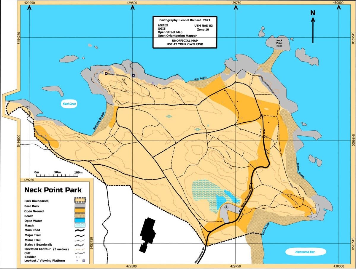 Neck Point Park Nanaimo, BC Map by Hike Aware | Avenza Maps