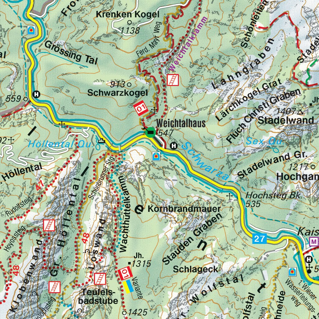 Hiking Map Semmering - Rax by Freytag-Berndt & Artaria KG | Avenza Maps