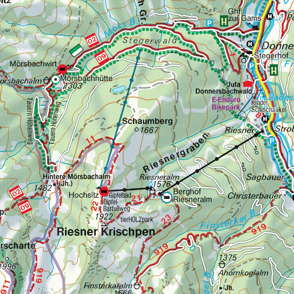 Hiking Map Wölzer Tauern by Freytag-Berndt & Artaria KG | Avenza Maps