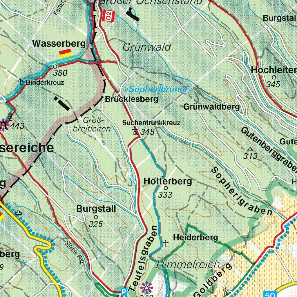 Hiking Map Lake Neusiedl and Leitha Mountains by Freytag-Berndt ...
