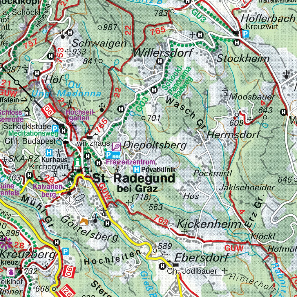 Hiking Map Graz and Surroundings by Freytag-Berndt & Artaria KG ...