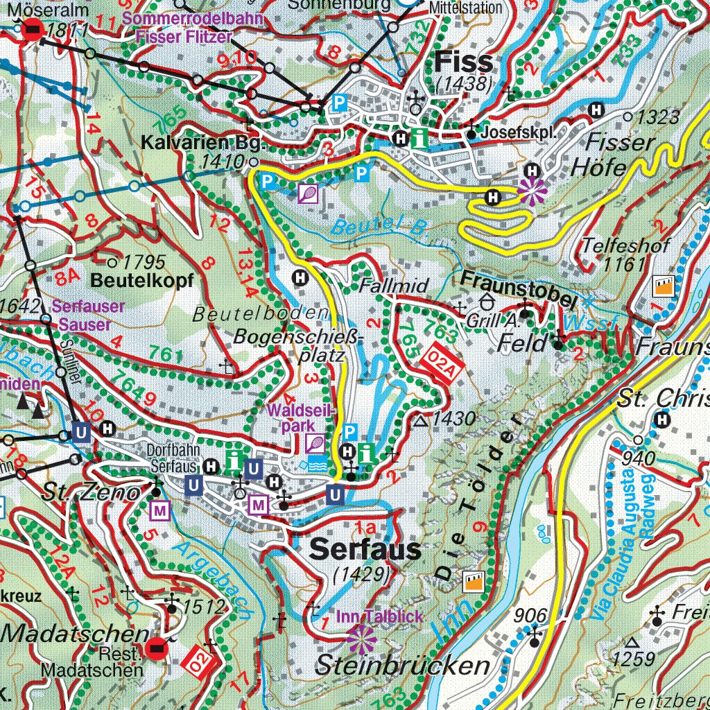 Hiking Map Landeck - Paznaun by Freytag-Berndt & Artaria KG | Avenza Maps