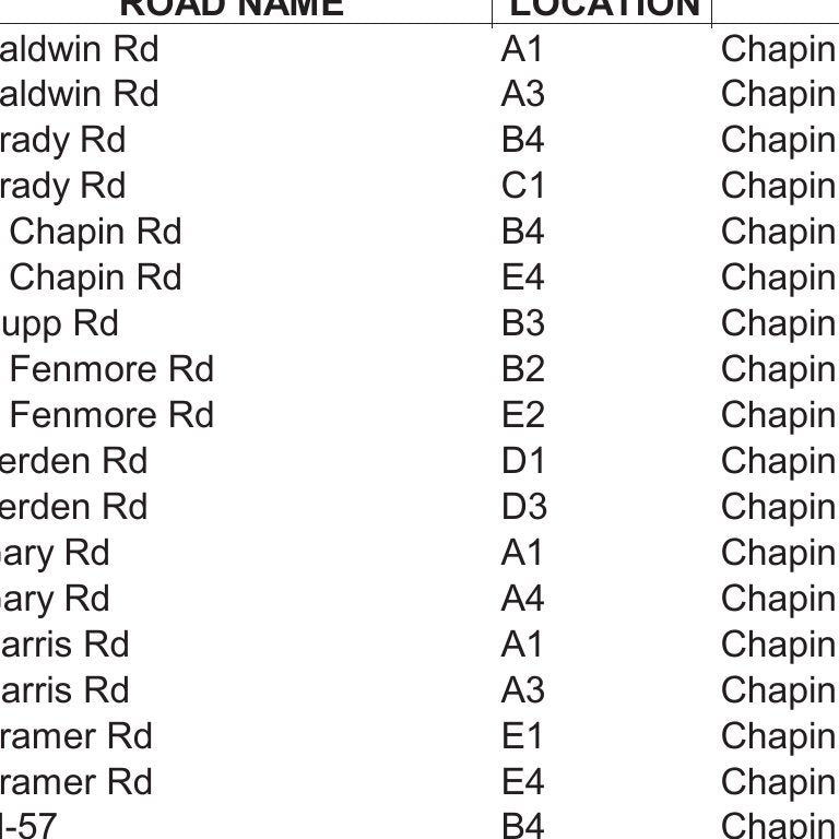 Chapin Township, Saginaw County, Michigan Map by Donald Dale Milne ...