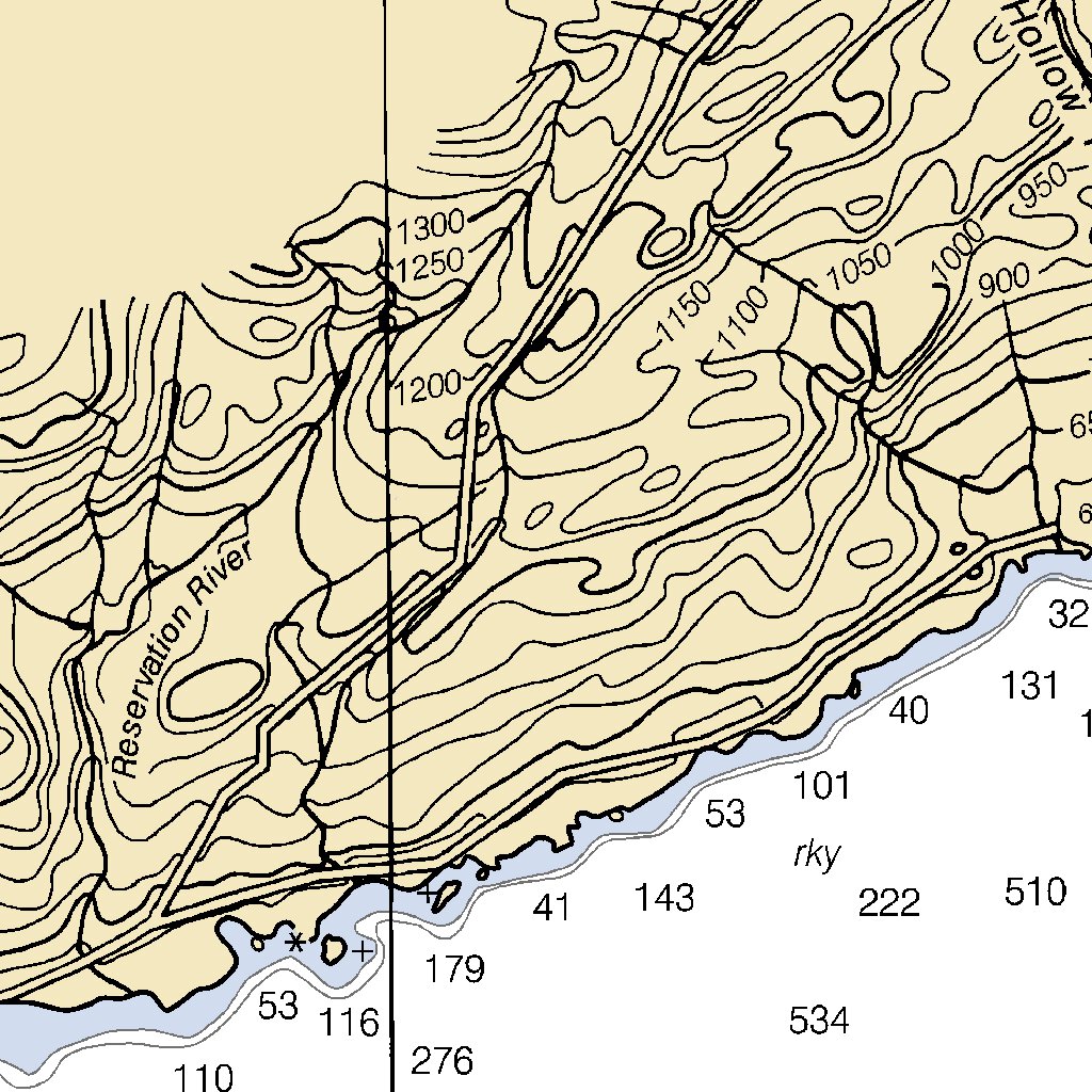 Lake Superior Beaver Bay To Pigeon Point Minn Map by National ...