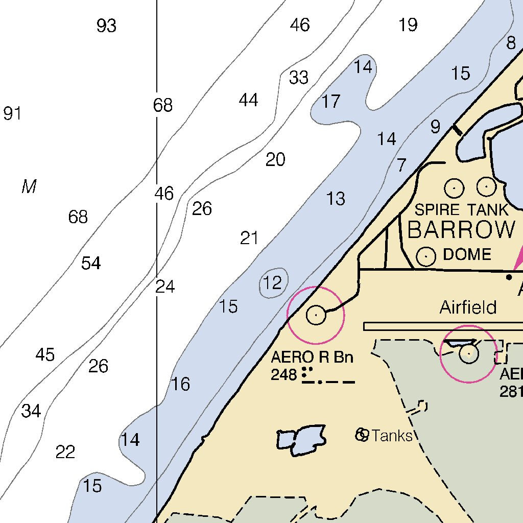 Point Barrow And Vicinity Map by National Oceanographic & Atmospheric ...