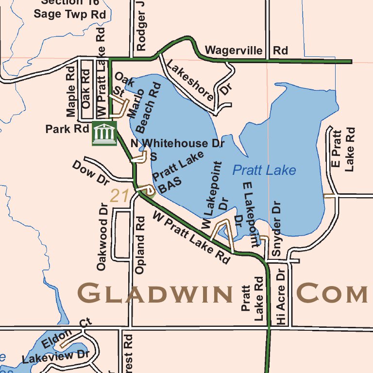 Sage Township, Gladwin County, Michigan Map by Donald Dale Milne ...