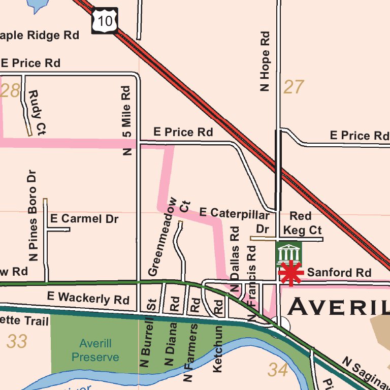Lincoln Township, Midland County, Michigan Map by Donald Dale Milne ...