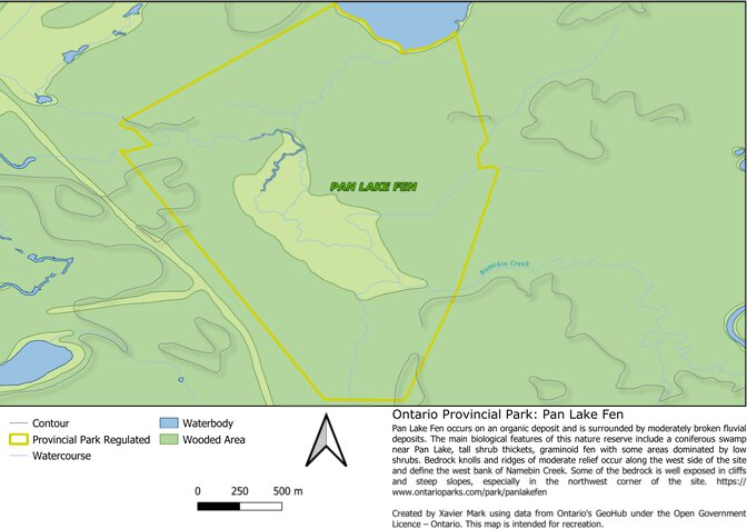 Ontario Nature Reserve: Pan Lake Fen Map by Xavier Maps | Avenza Maps