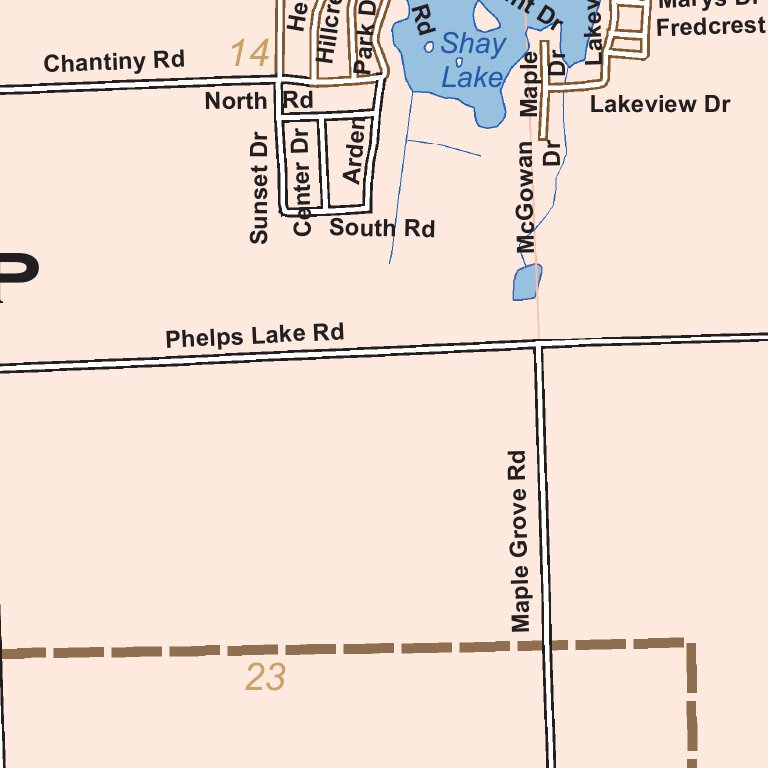 Dayton Township, Tuscola County, Michigan Map by Donald Dale Milne ...