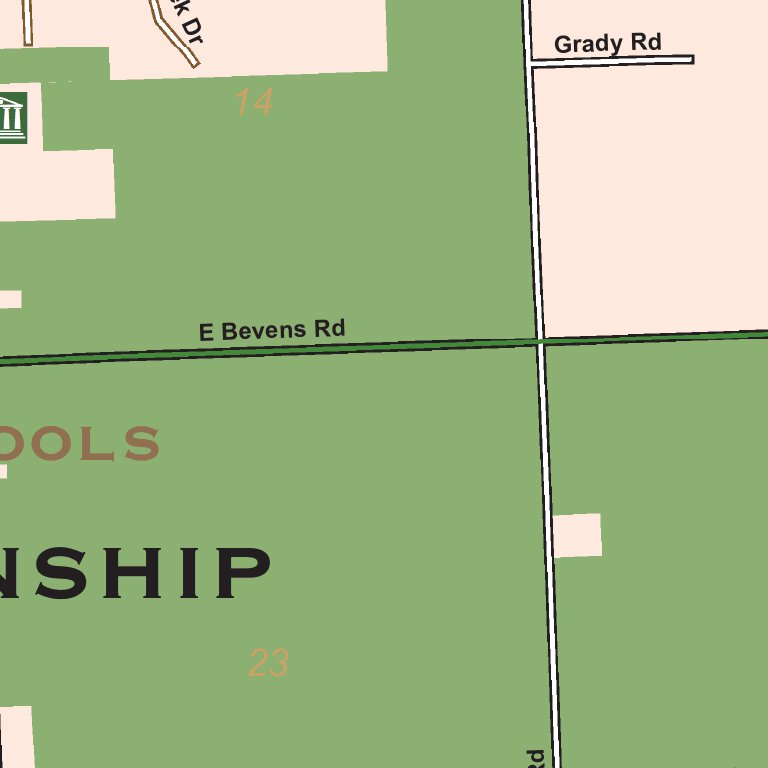 Indianfields Township, and City of Caro, Tuscola County, Michigan Map ...
