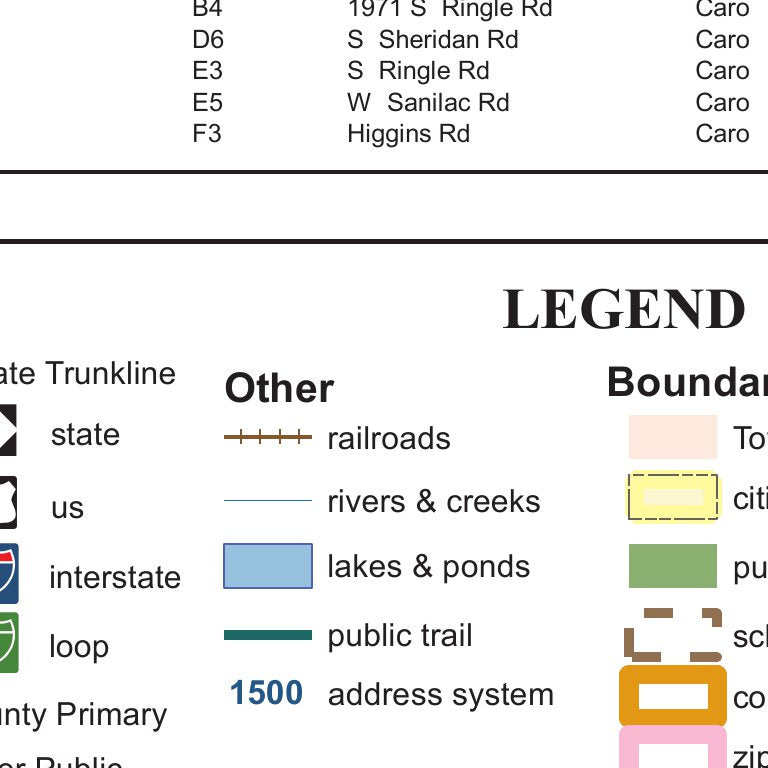 Juniata Township, Tuscola County, Michigan Map by Donald Dale Milne ...