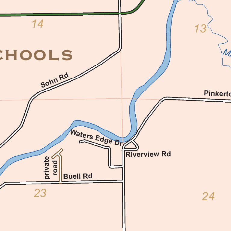 Tuscola Township, and City of Vassar, Tuscola County, Michigan Map by ...